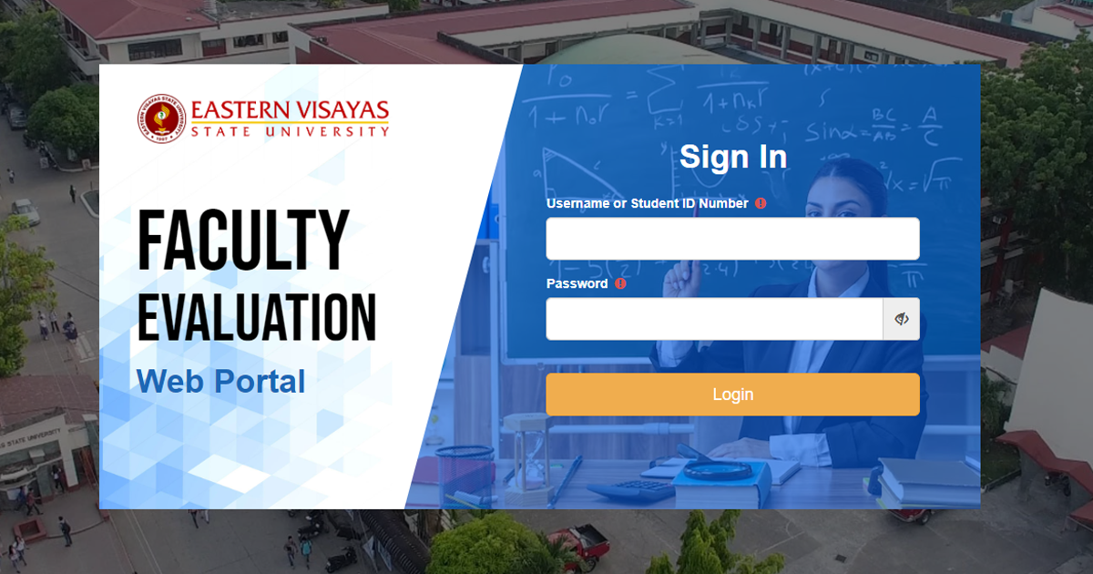 EVSU Faculty Evaluation Web Portal